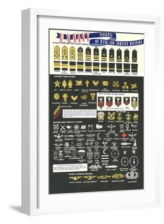 'US Navy Rank and Service Insignia' Prints | AllPosters.com