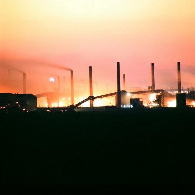 'US Steel Plant' Photographic Print - John Zimmerman | AllPosters.com
