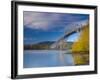'USA, Vermont, Lake Champlain, Chimney Point Bridge Between Chimney ...