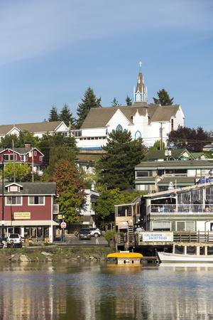 'USA, Washington, Poulsbo. Norwegian Heritage Town on Kitsap Peninsula ...