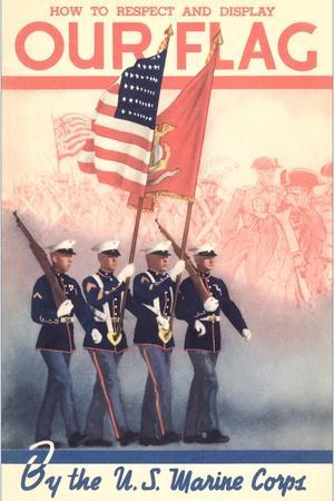 'USMC Color Guard' Posters | AllPosters.com