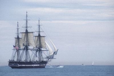 'USS Constitution "Old Ironsides" Under Sail, Massachusetts Bay ...