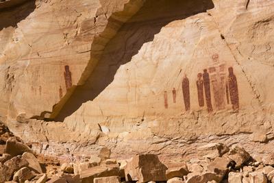 'Utah, Canyonlands, Horseshoe Canyon, Great Gallery, Petroglyphs ...