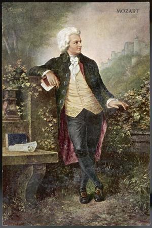 'Wolfgang Amadeus Mozart Austrian Musician' Giclee Print - V. Janschek ...