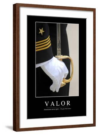 'Valor: Inspirational Quote and Motivational Poster' Photographic Print ...