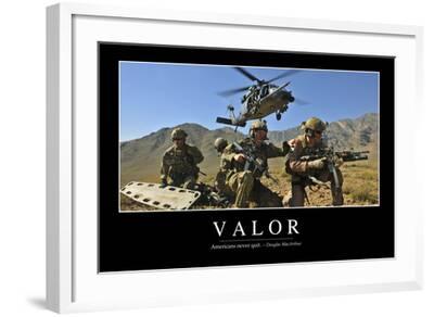 'Valor: Inspirational Quote and Motivational Poster' Photographic Print ...