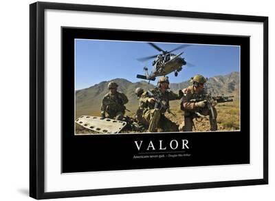 'Valor: Inspirational Quote and Motivational Poster' Photographic Print ...