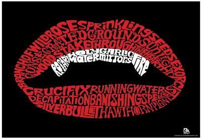 'Vampire Text Poster' Posters | AllPosters.com