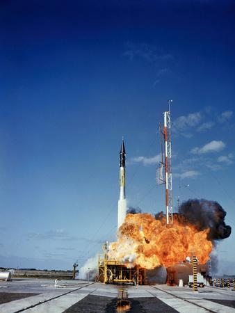 'Vanguard Rocket Exploding' Photographic Print | AllPosters.com