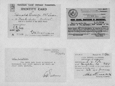 'Various Documents Relating to the British Home Guard' Giclee Print ...