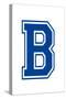'Varsity Letter B Make Your Own Banner' Stretched Canvas Print ...