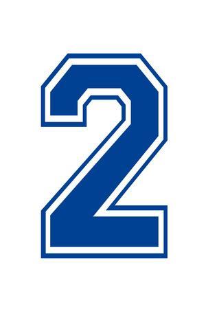 'Varsity Number 2 (two)Make Your Own Banner Sign Poster' Prints ...