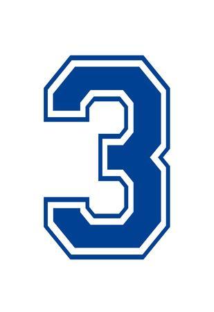 'Varsity Number 3 (three) Make Your Own Banner Sign Poster' Photo ...