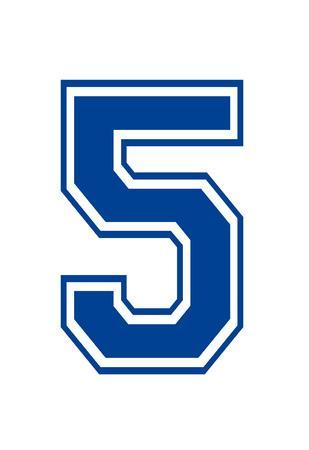 'Varsity Number 5 (five) Make Your Own Banner Sign Poster' Posters ...