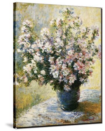 'Vase of Flowers' Stretched Canvas Print - Claude Monet | AllPosters.com