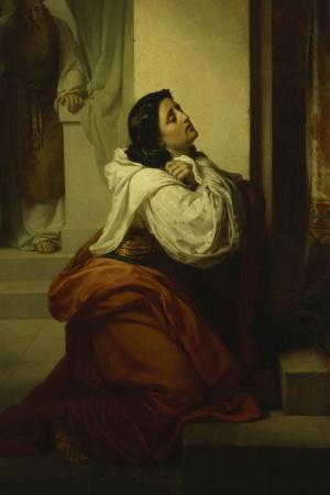 Prayer of Hannah, the Mother of Samuel the Prophet, 1864 Giclee Print ...