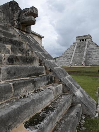 'Venus Platform With Kukulkan Pyramid in the Background, Chichen Itza ...
