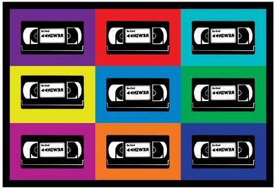 'VHS Tapes Pop Art Print Poster' Poster | AllPosters.com