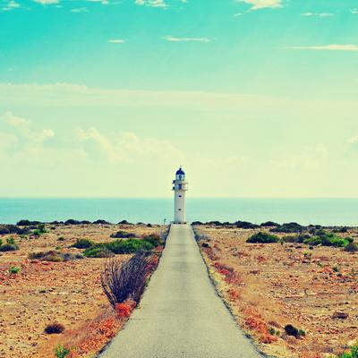 'View of Beacon Far De Barbaria in Formentera, Balearic Islands, Spain ...