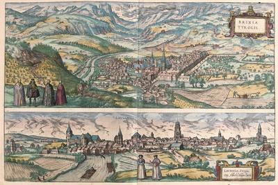 View of Brixen from Civitates Orbis Terrarum Giclee Print | AllPosters.com