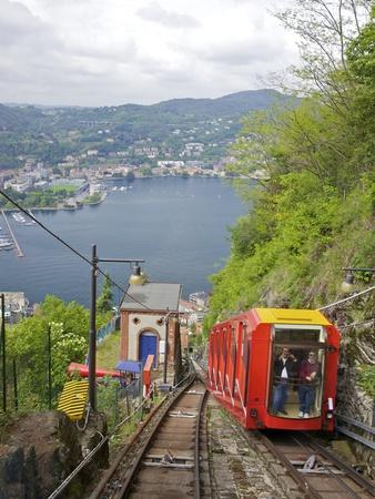 'View of City of Como from Como-Brunate Funicular, Lake Como, Lombardy ...