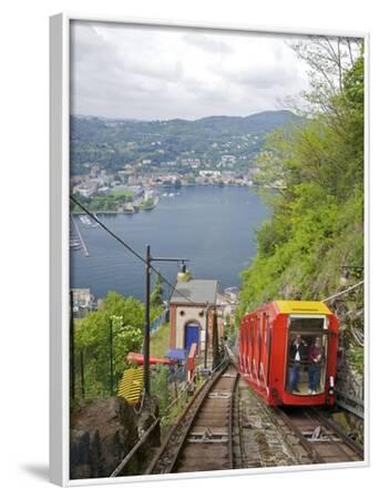 'View of City of Como from Como-Brunate Funicular, Lake Como, Lombardy ...