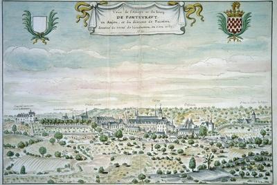 'View of Fontevrault Abbey, France' Giclee Print | AllPosters.com