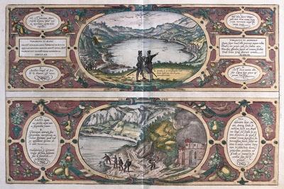 'View of Lucrine Lake from Civitates Orbis Terrarum' Giclee Print ...