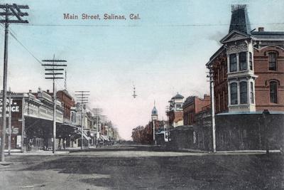 'View of Main Street - Salinas, CA' Posters - Lantern Press ...