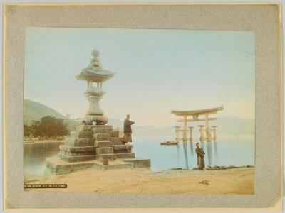 'View of Miyajima, Japan (Hand-Coloured B/W Photo)' Giclee Print ...