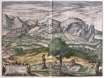 'View of Terracina from Civitates Orbis Terrarum' Giclee Print ...