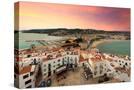 View of the sea from a height of Pope Luna's Castle. Valencia, Spain ...