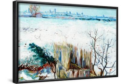 'Vincent Van Gogh Snowy Landscape with Arles in the Background Art ...
