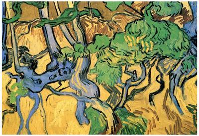 'Vincent Van Gogh Tree Roots and Trunks Art Print Poster' Prints ...