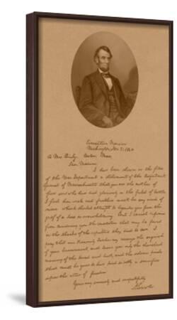 'Vintage American History Print of President Abraham Lincoln And His ...