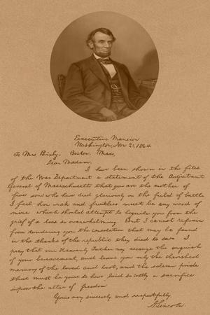 'Vintage American History Print of President Abraham Lincoln And His ...