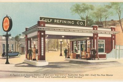 'Vintage Gas Station' Poster | AllPosters.com