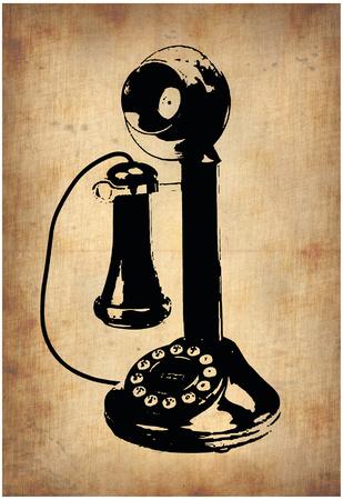 'Vintage Phone 2' Posters - NaxArt | AllPosters.com