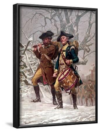 'Vintage Revolutionary War Print of American Minutemen' Photographic ...