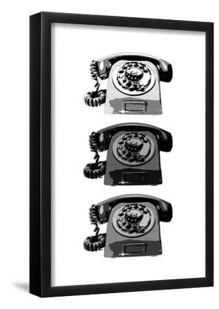 'Vintage Rotary Telephone b&w Pop Art Print Poster' Prints | AllPosters.com