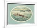 'Vintage Rowing Crew Illustration' Poster | AllPosters.com