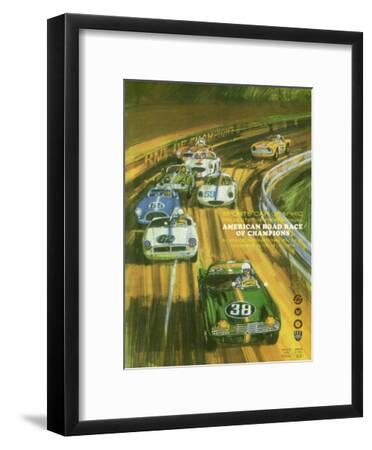 'Vintage Sports Car Road Race Poster' Giclee Print | AllPosters.com