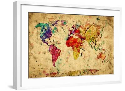 'Vintage World Map' Poster - Michal Bednarek | AllPosters.com