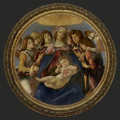 'Virgin and Child with six angels (Madonna of the Pomegranate)' Art ...
