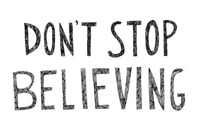 'Don't Stop Believing' Giclee Print - Virginia Kraljevic | AllPosters.com