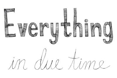 Everything in Due Time Giclee Print - Virginia Kraljevic | AllPosters.com