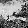 'Dip Net Fishing at Celilo Falls, 1954' Giclee Print - Virna Haffer ...