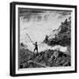 'Dip Net Fishing at Celilo Falls, 1954' Giclee Print - Virna Haffer ...