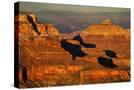 Vishnu Temple at sunset from south rim, Grand Canyon National Park ...