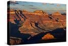 Vishnu Temple at sunset from south rim, Grand Canyon National Park ...